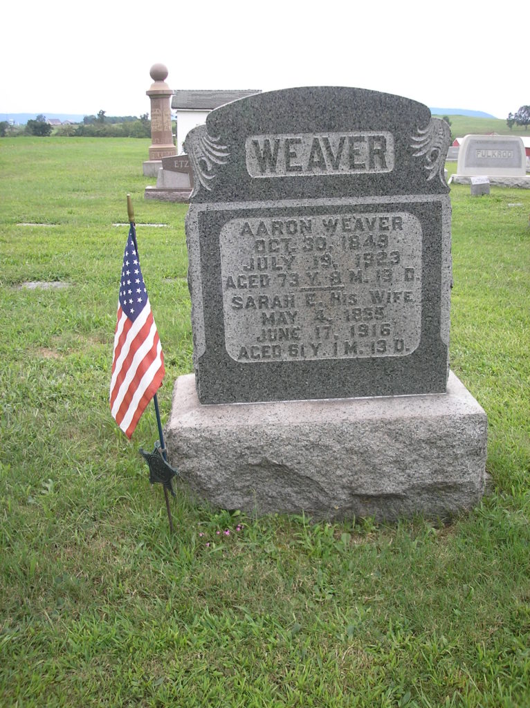 Civil War Blog » Aaron Weaver Buried at Killinger – Was He a Civil War ...