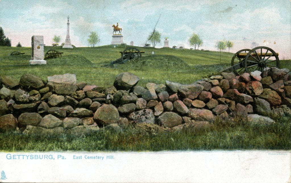 Civil War Blog » East Cemetery Hill, Gettysburg – Post Card View